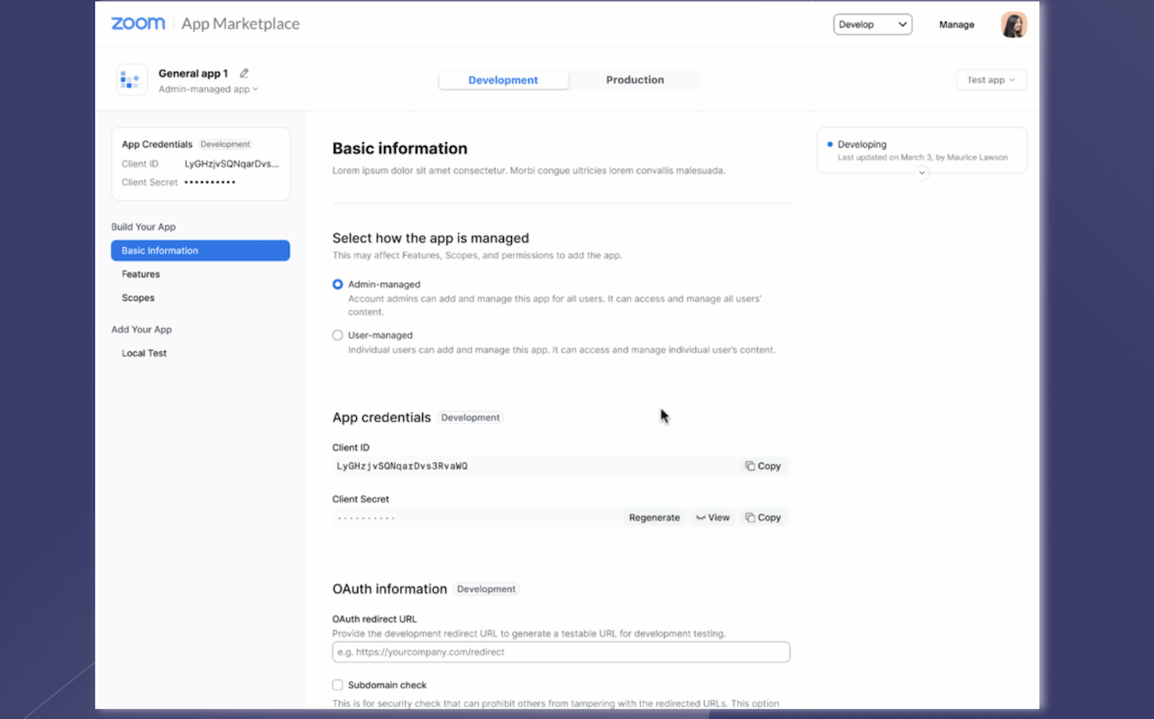 Zoom Unified Build Flow – Zoom Guided Tour